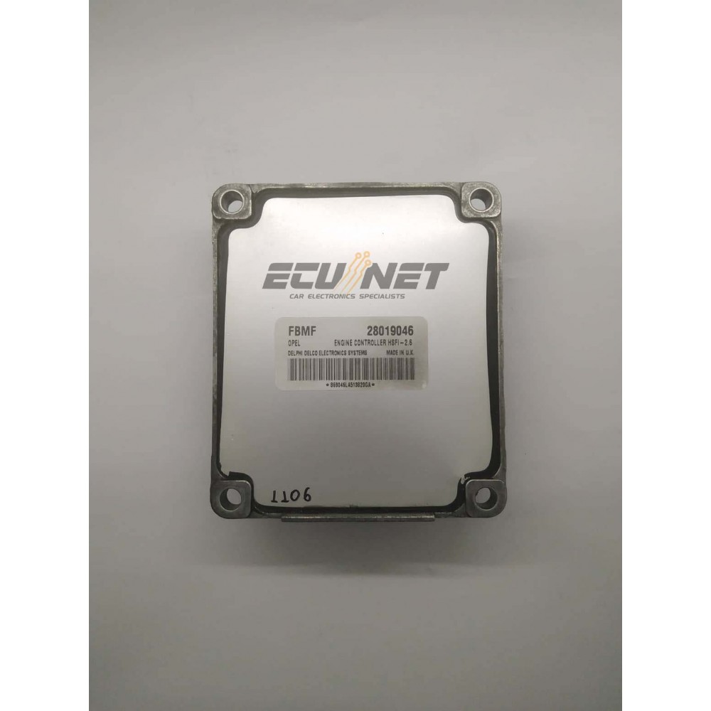 ENGINE ECU DELPHI DELCO OPEL COMBO 1.6 28019046 FBMF