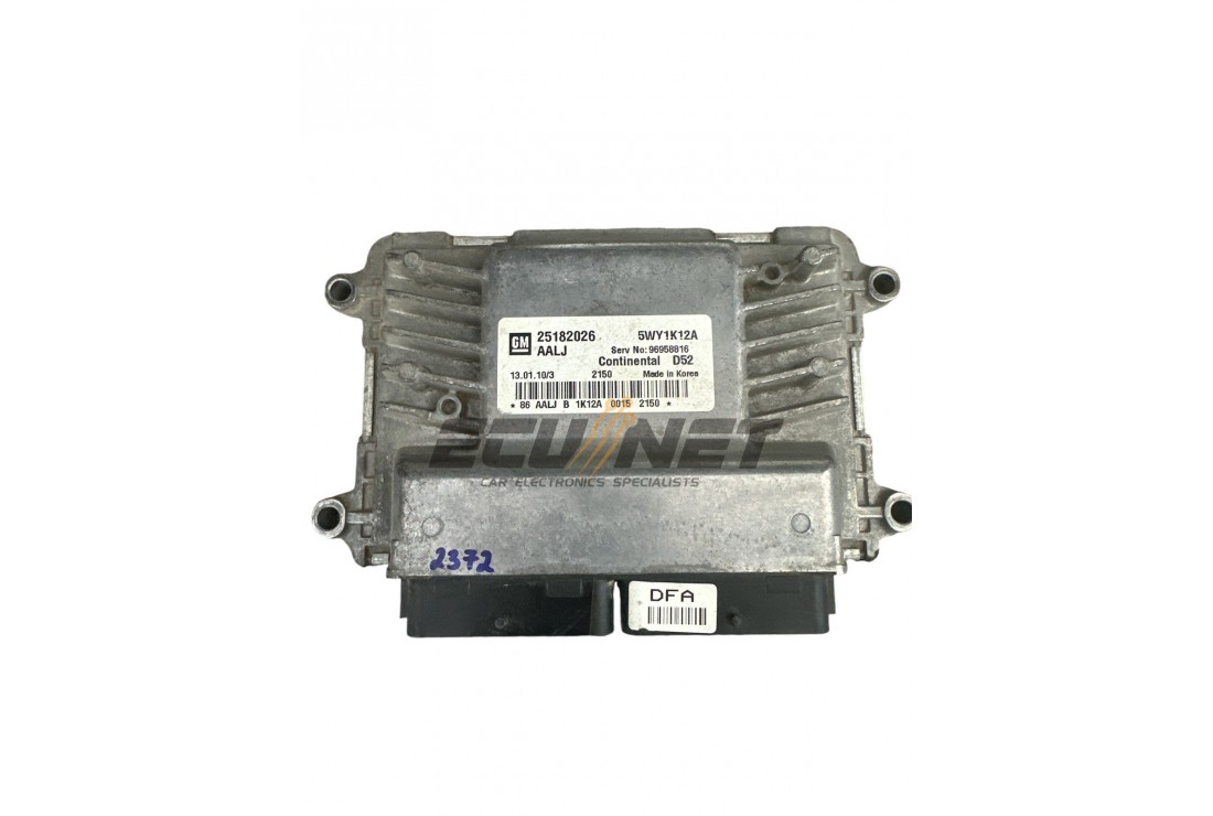 ENGINE ECU CHEVROLET SPARK 1.2 25182026 5WY1K12A